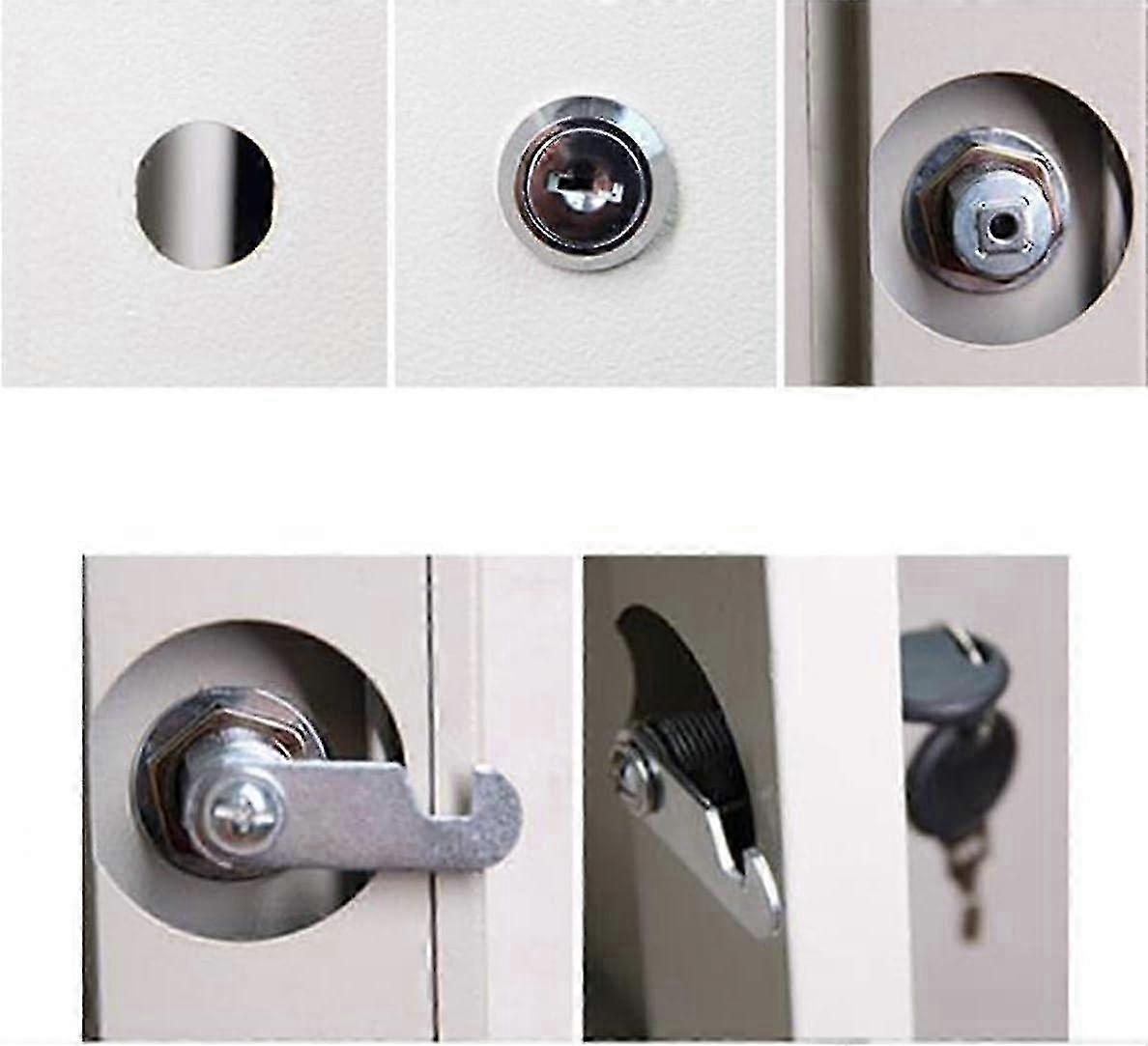 Cylinder Cam Lock, 8pcs Mailbox Lock With 16 Keys Cabinet Door Latch ...