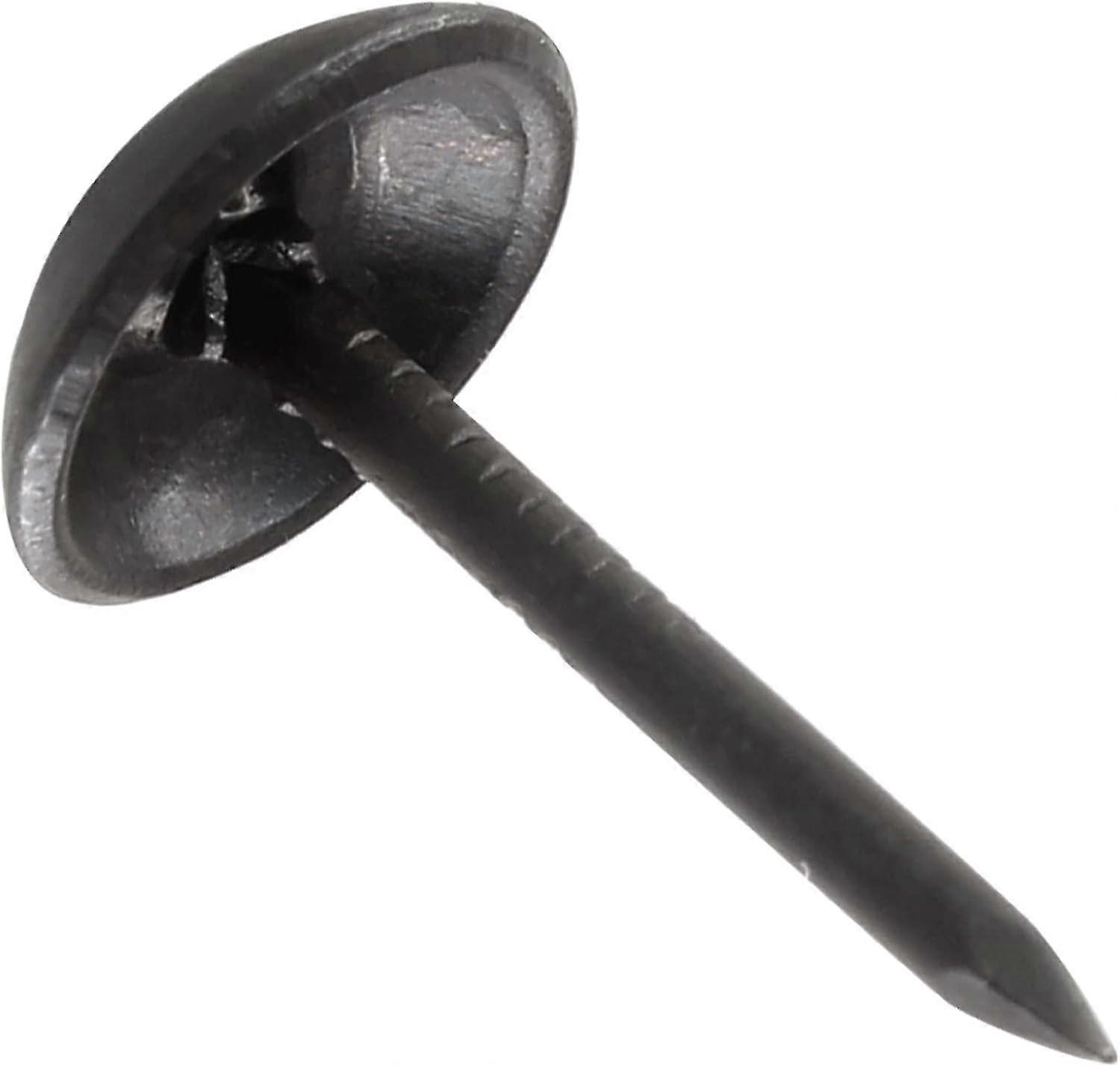 200 Pcs Black Upholstery Tacks Antique Metal Thumb Tacks Round Head ...