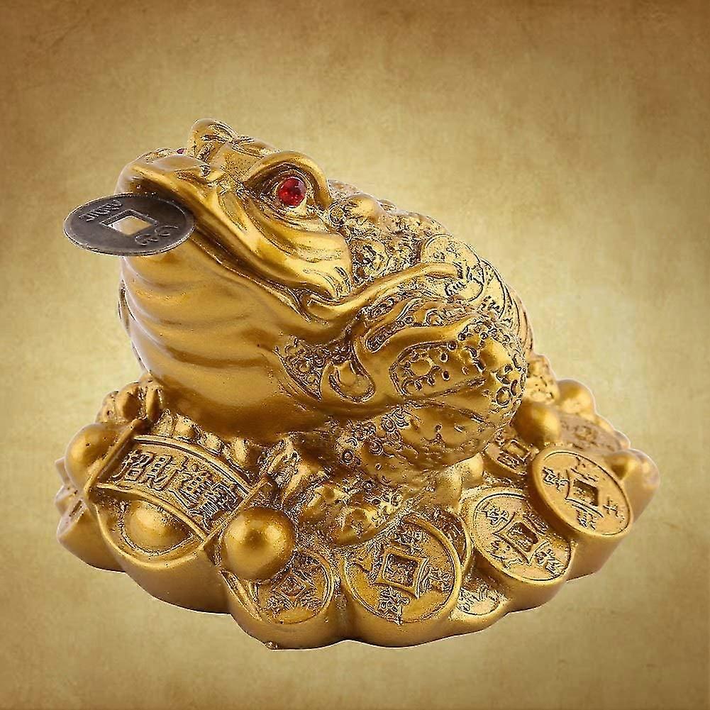 Wuzhou Lucky Frog/toad Feng Shui Toad/frog Treasure Pot Statue With ...