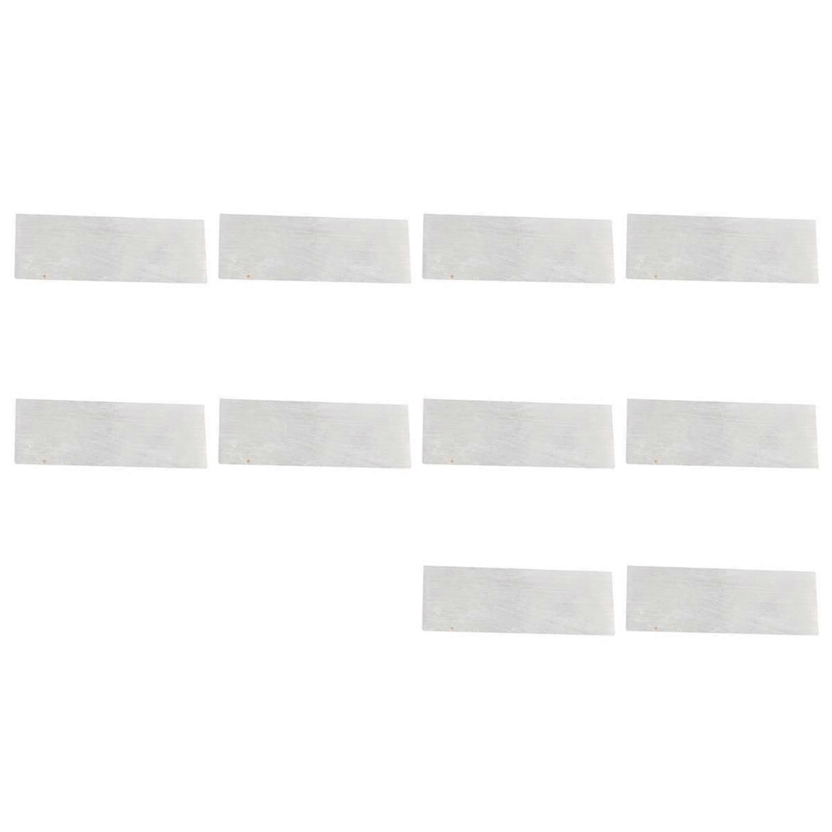 10Pcs Inlay Material White Mother of Pearl Shell Blanks Sheet Rectangle ...