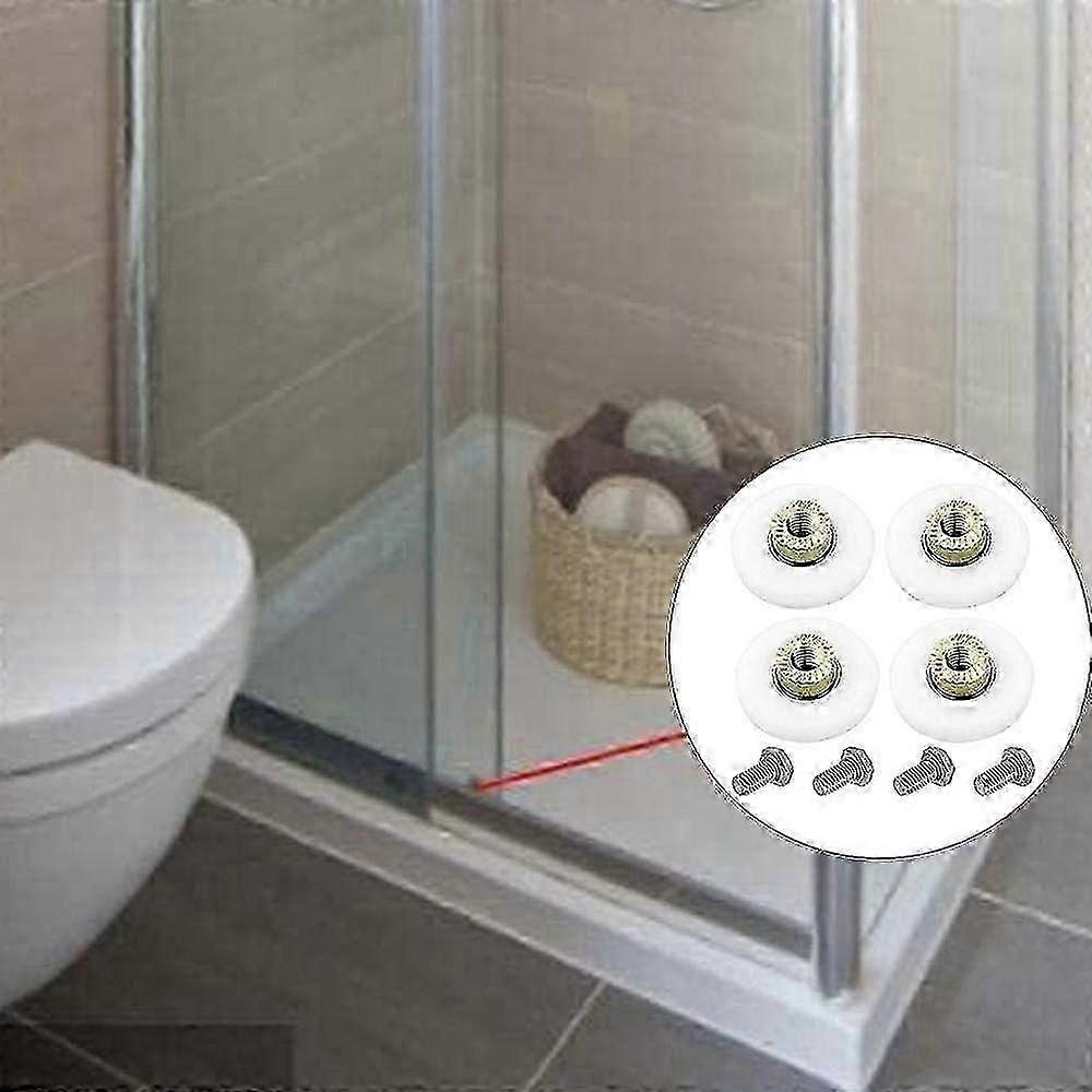 Sliding Door Roller, 4 PCS Shower Rollers, Shower Runners, Roller ...