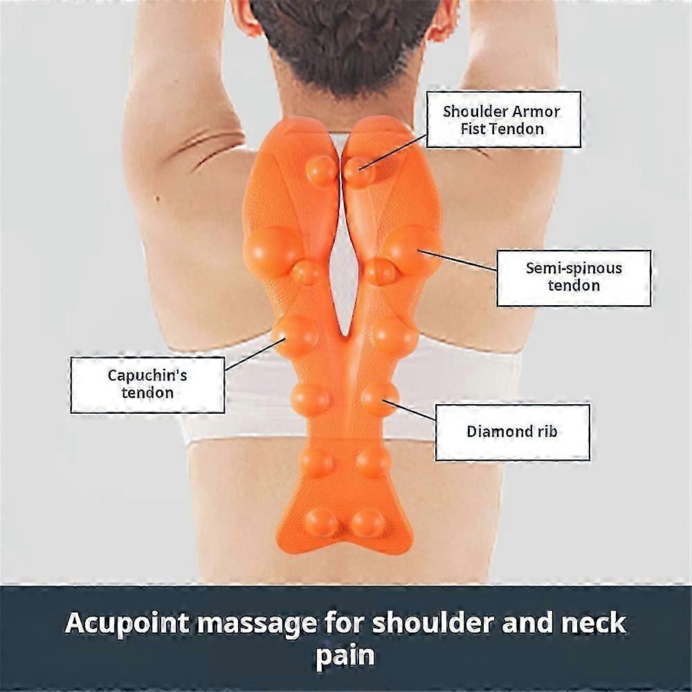 Trapezius Trigger Point Massager Release Pressure Upper Back Waist Acupressure | Fruugo UK