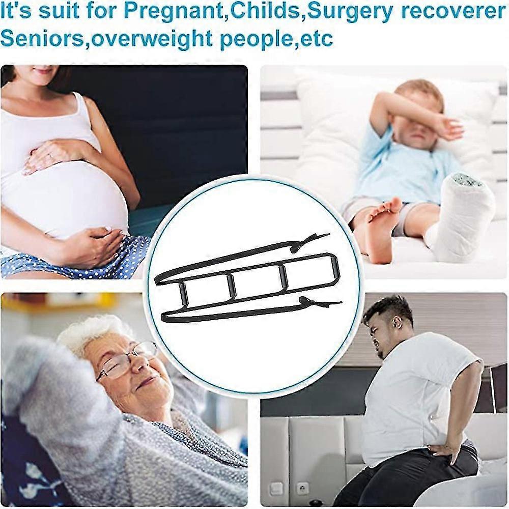 Bed Ladder Auxiliary Belt, with 4 Handles, Pull and Sit Down Rope ...