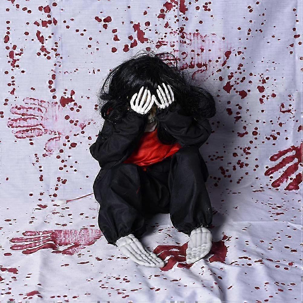 2025 Halloween Trembling Crying Doll Voice Control Ghost Halloween ...
