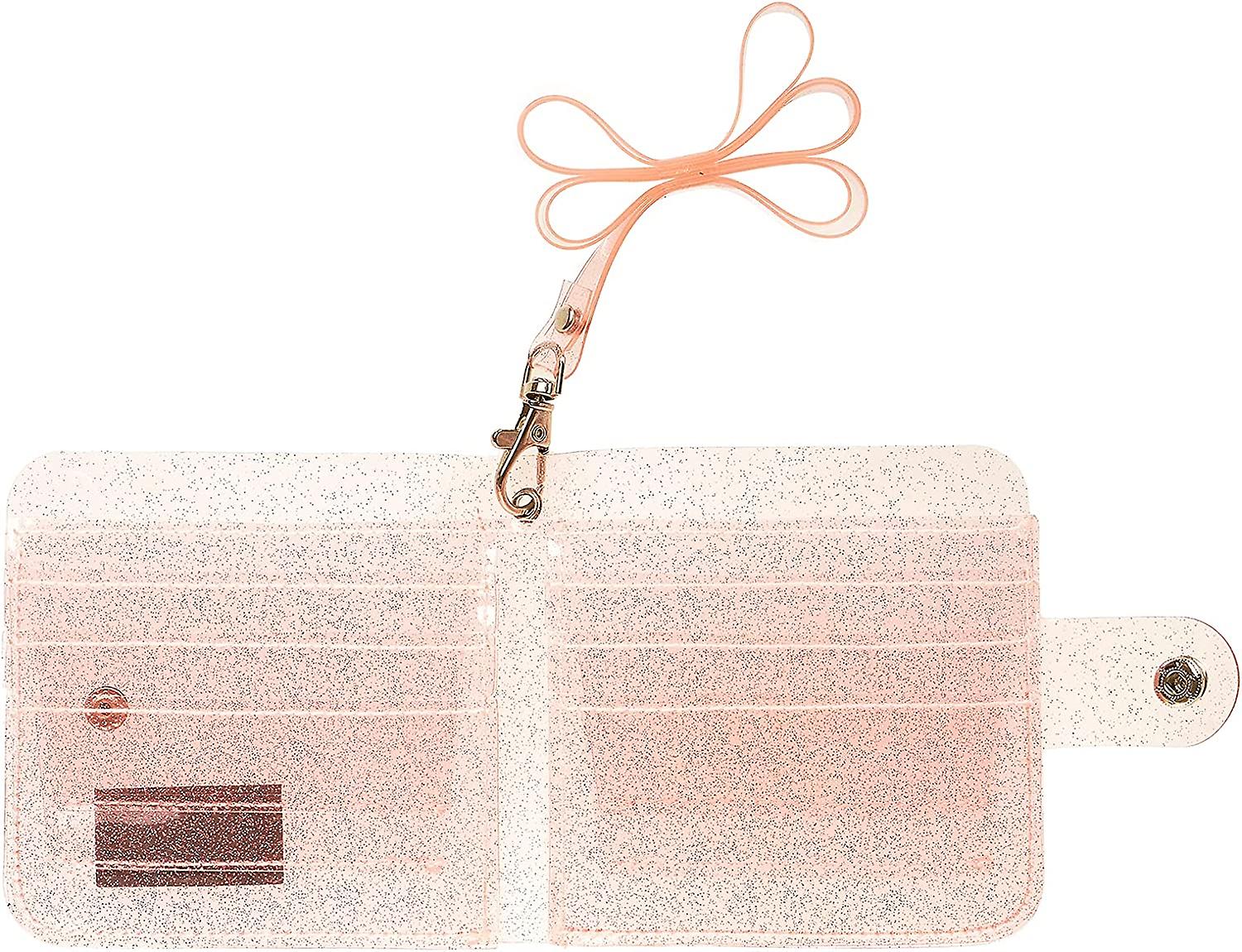 Cards Holder Clear Wallet Transparent Purse Glitter Pvc Card Bag Women ...