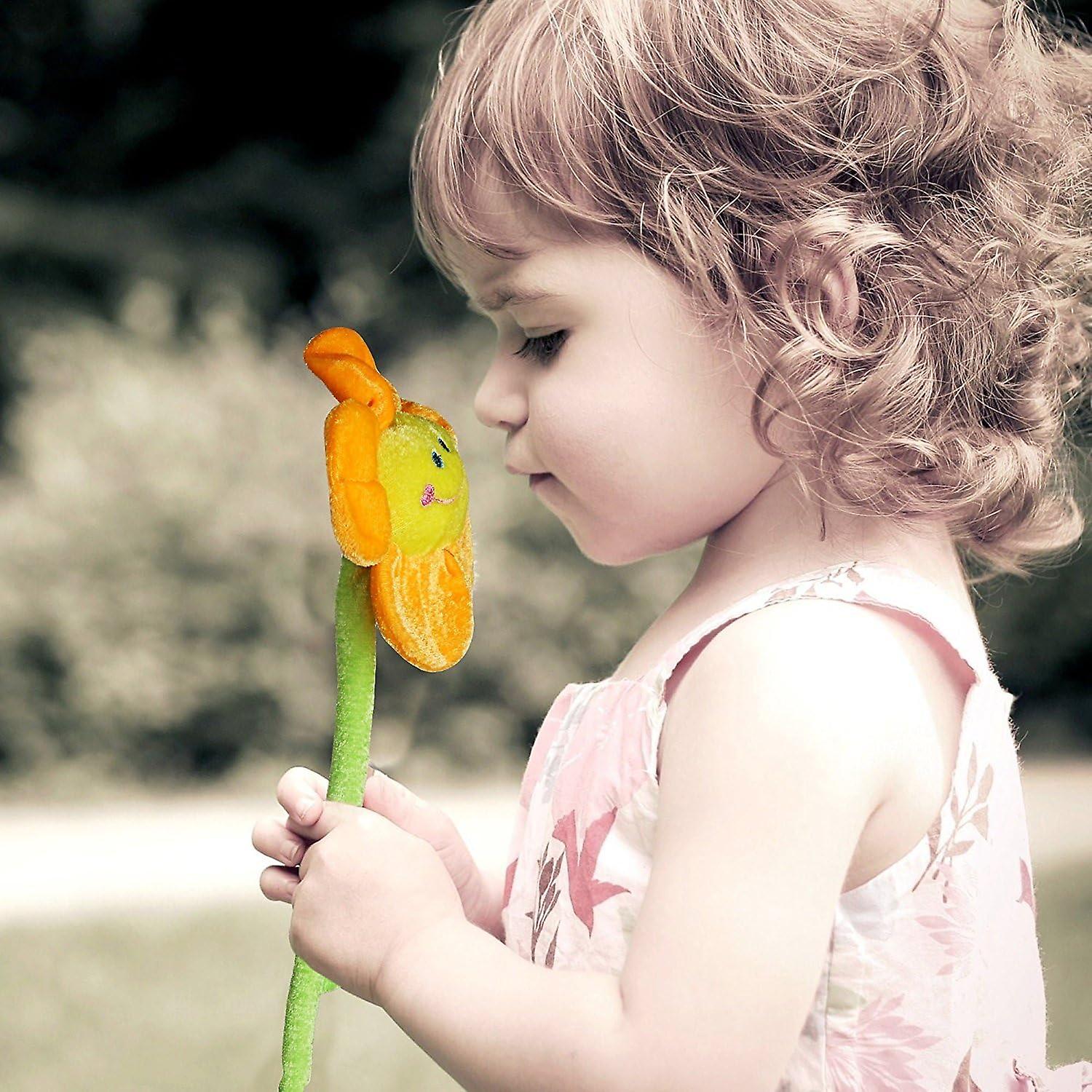 Plush Flowers Bendable Stems Colorful Stuffed Flower Plush Toy Durable ...