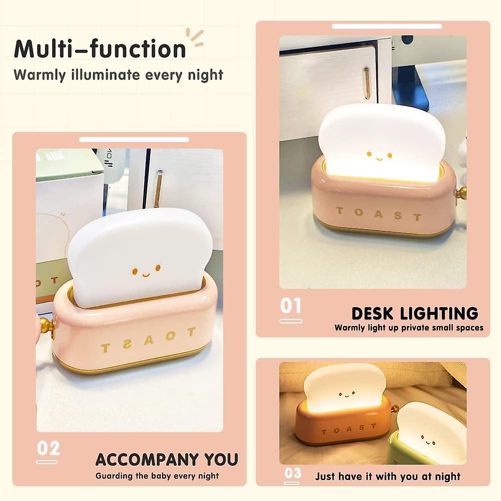 Toaster Lamp Toast Night Light For Kids Cute Toast Lamp Dimmable ...