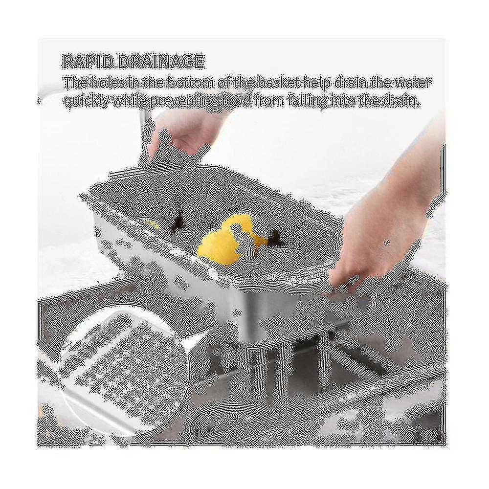 Multifunctional Kitchen Sink Drain Rack Retractable Stainless Steel ...