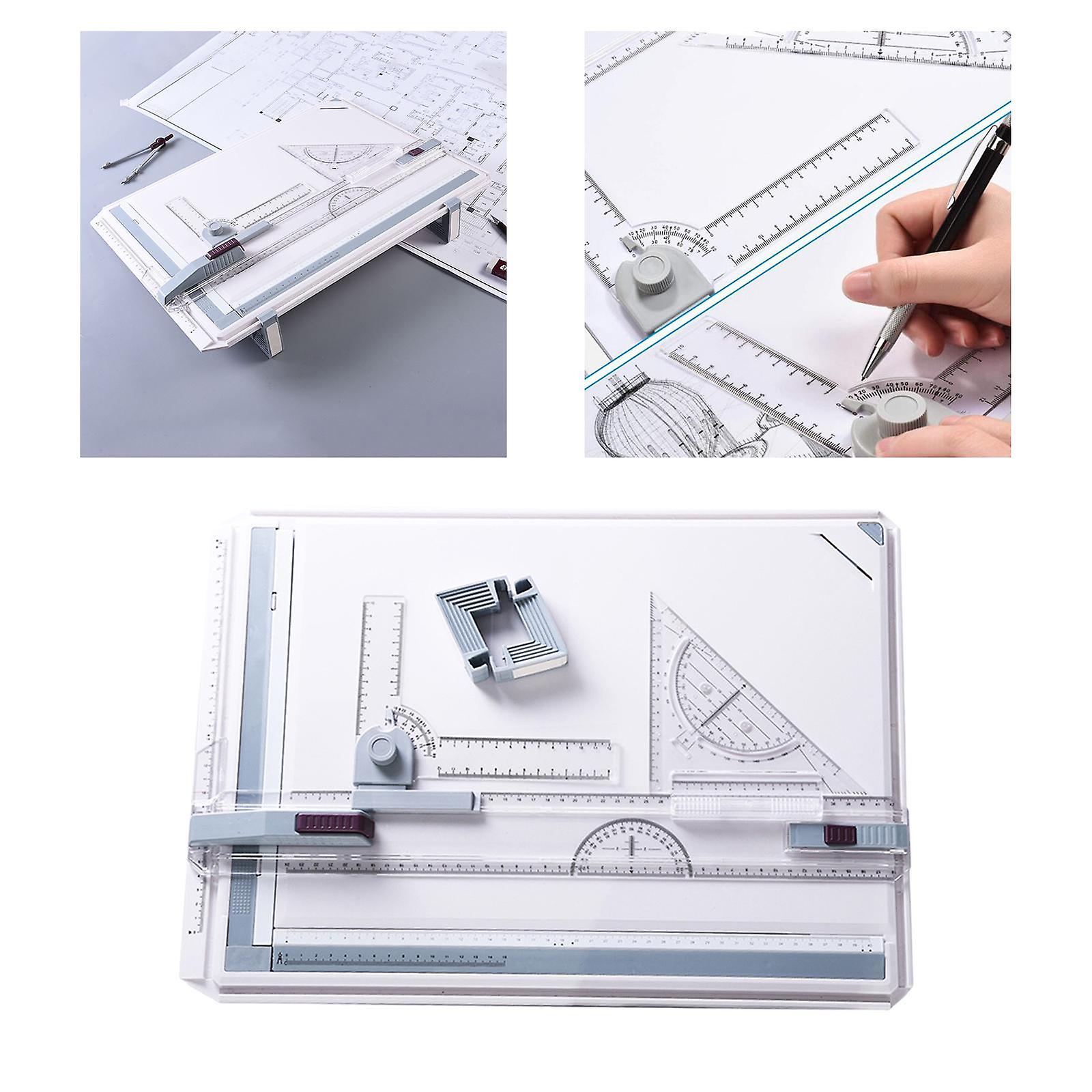 A3 Drawing Board 57x37cm Graphic Drafting Table Draw Table Sliding ...