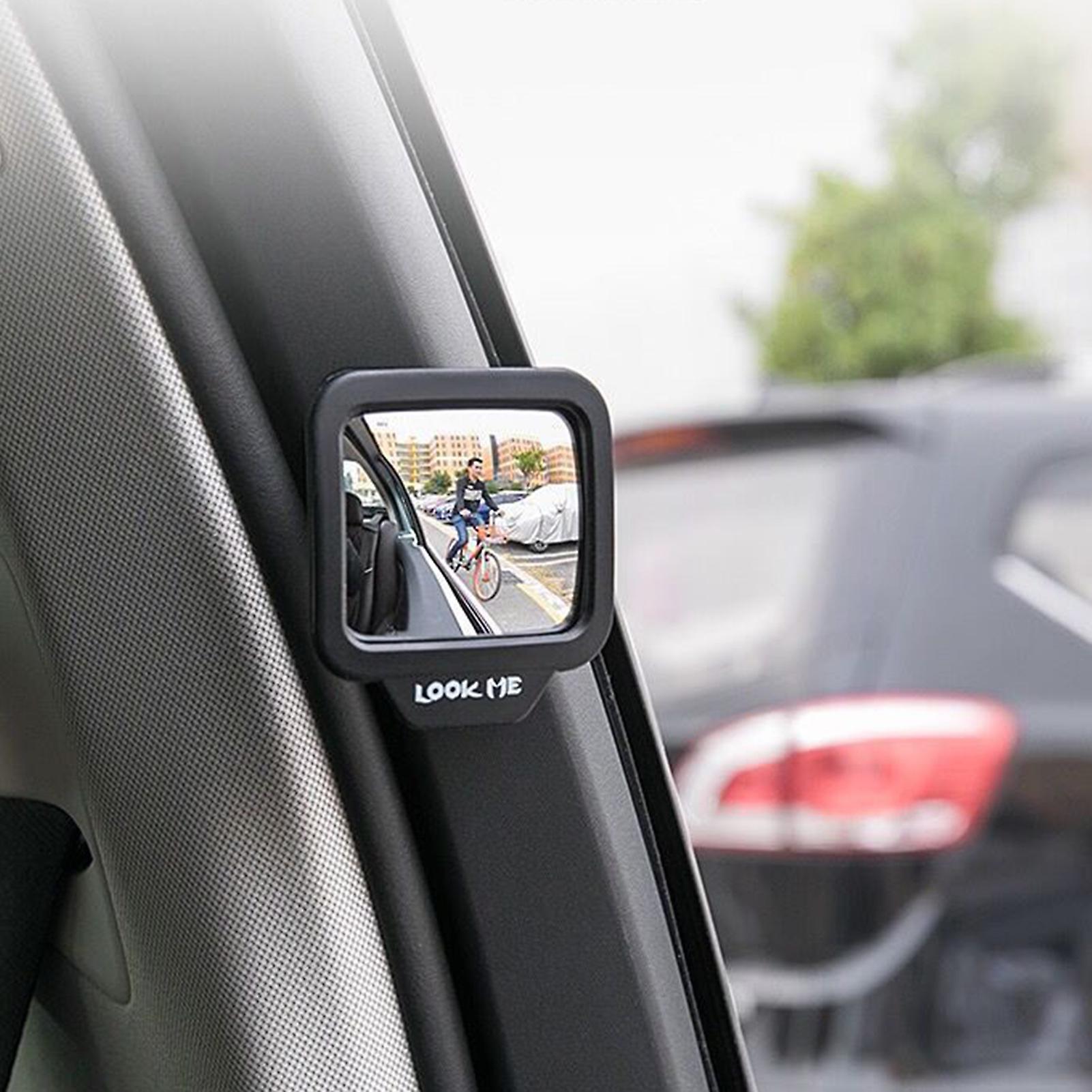 Wide Angle Square High Clear Glass Magnetic Base Auxiliary Mirror Car ...