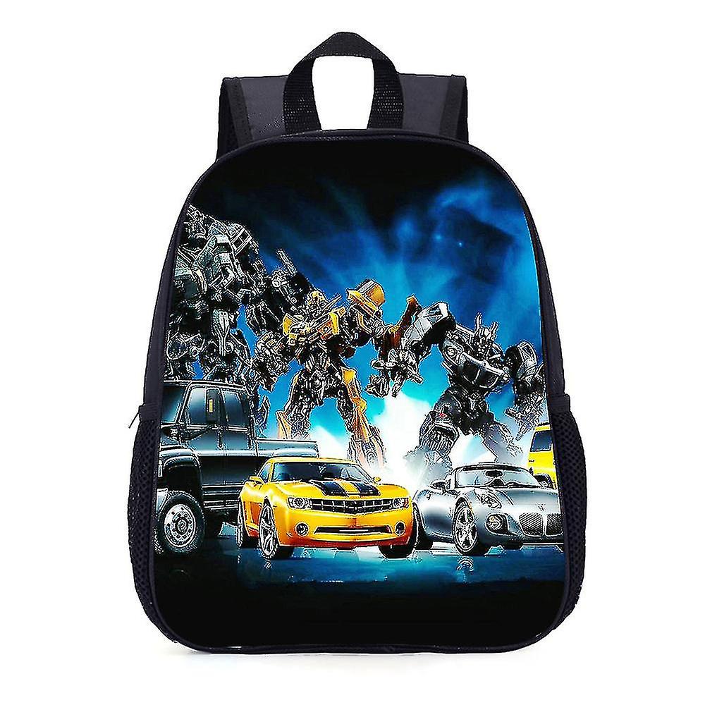 ryggsäck skola transformation bil robot tecknad humla Optimus Prime ...