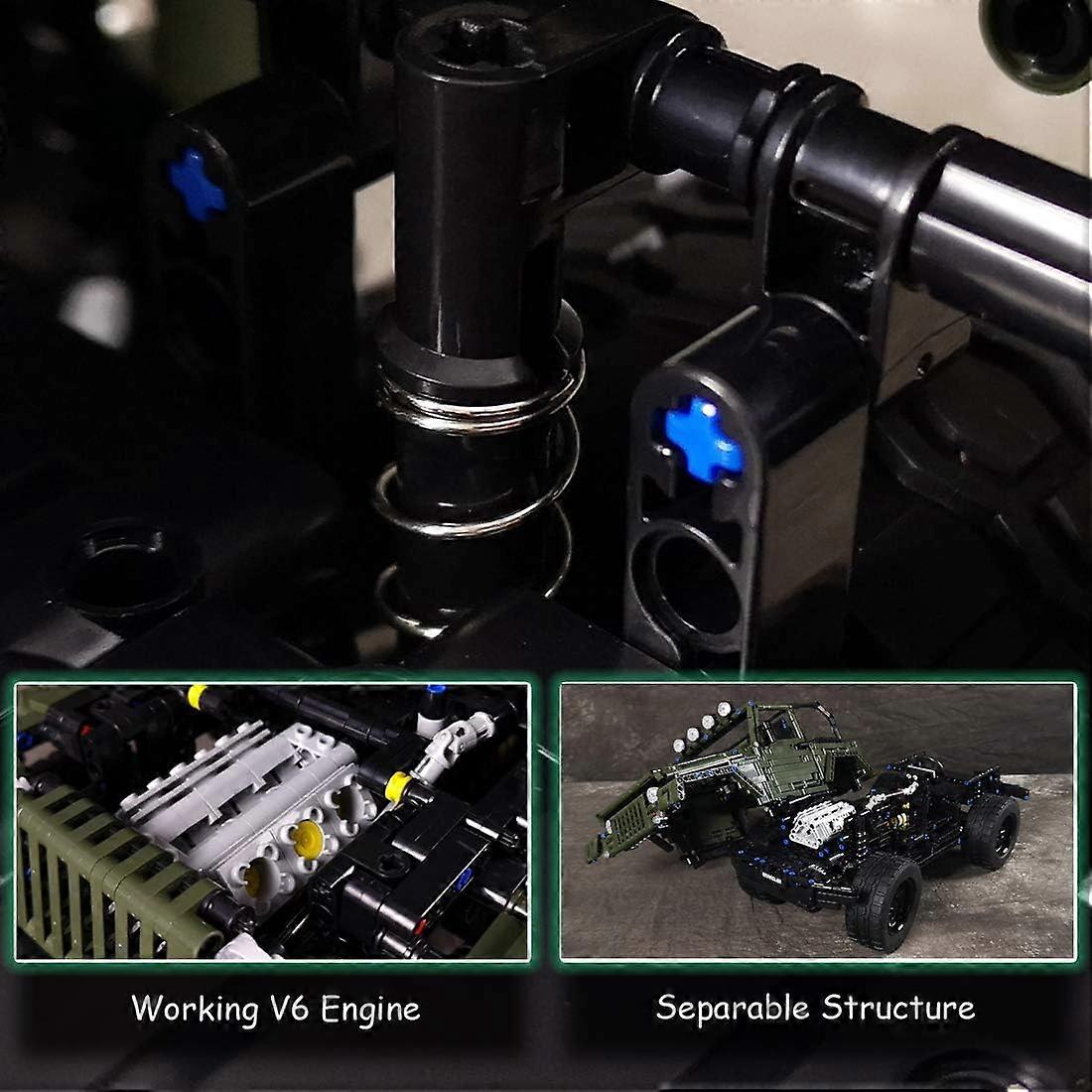 Off-Road Pickup Wrange MOC Engineering 1:8 Scale Building Kits ...