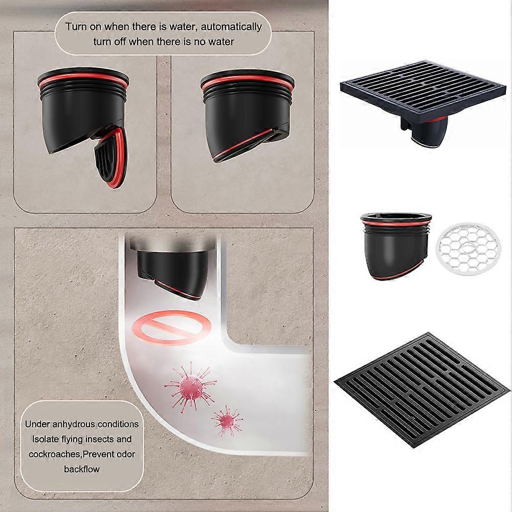 Fast Flow Shower Drain with Magnetic Core, Premium Copper Floor Drain ...