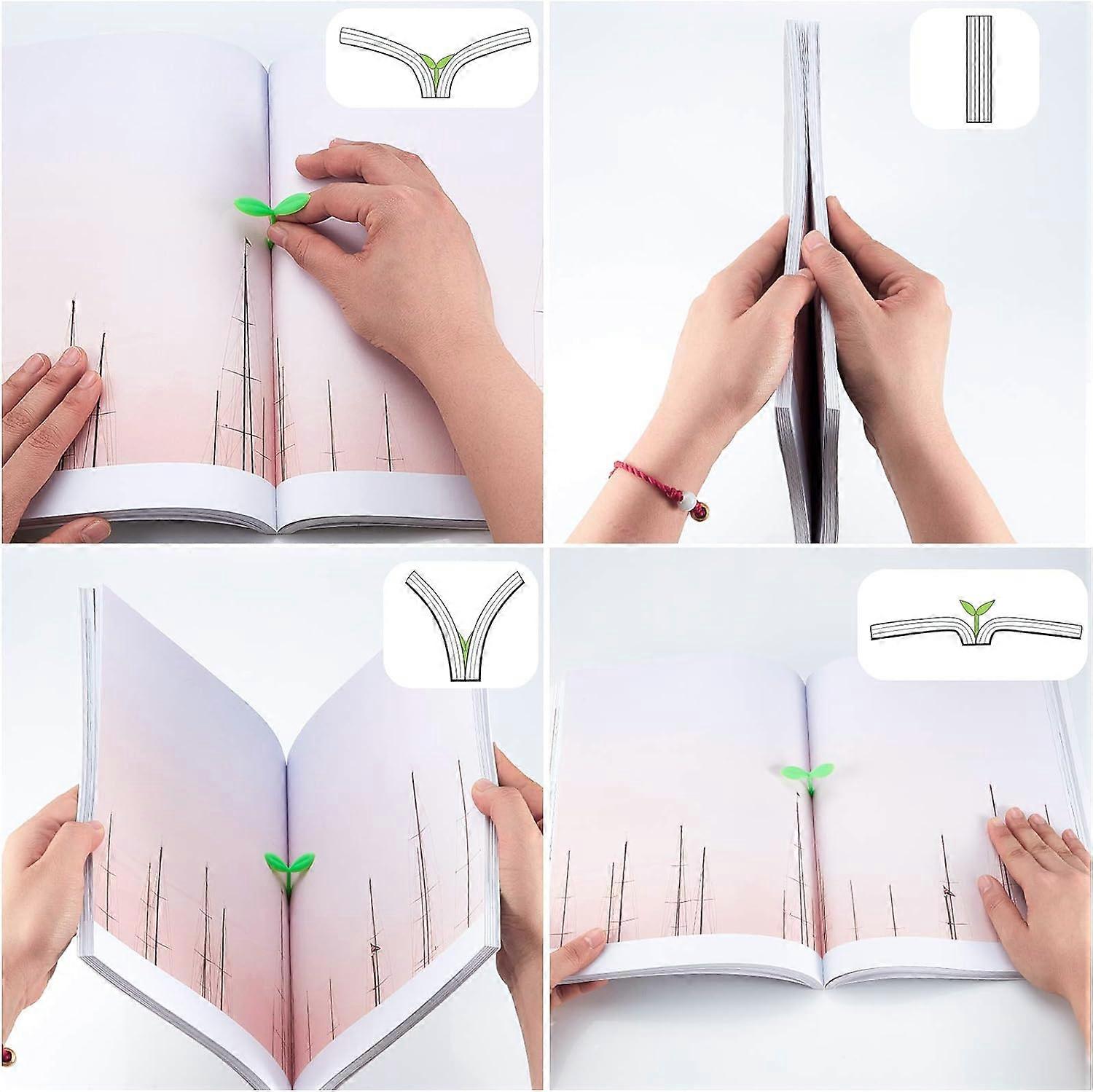 Green Bookmarks Mini Green Sprout Bookmarks Silicone Grass Buds ...