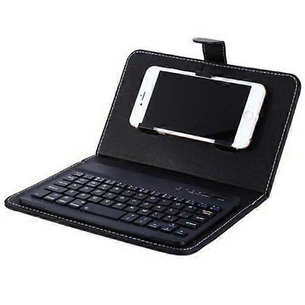 Mini Portable Wireless Bluetooth Keyboard with Leather Case for ...