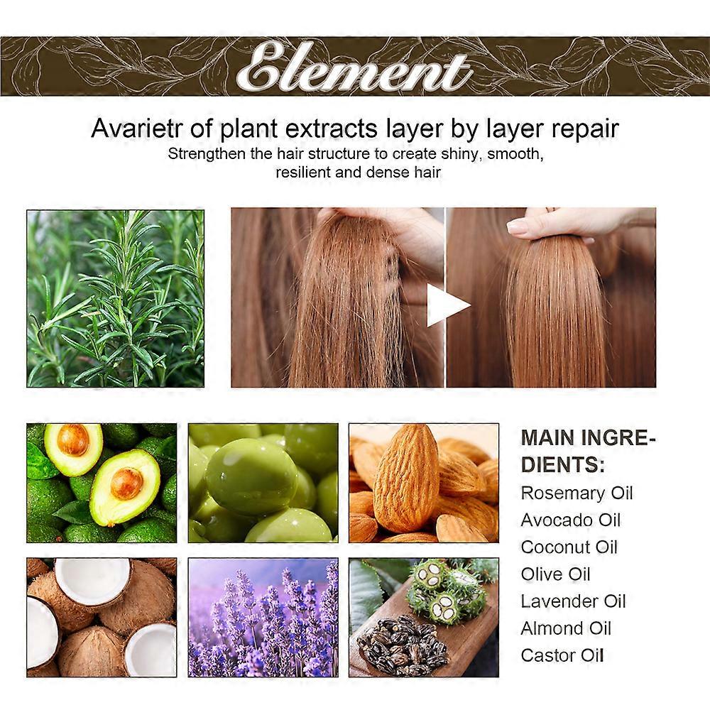 3X Hair Essential Oil for Hair Growth Loss Treatments Aids Against Hair ...