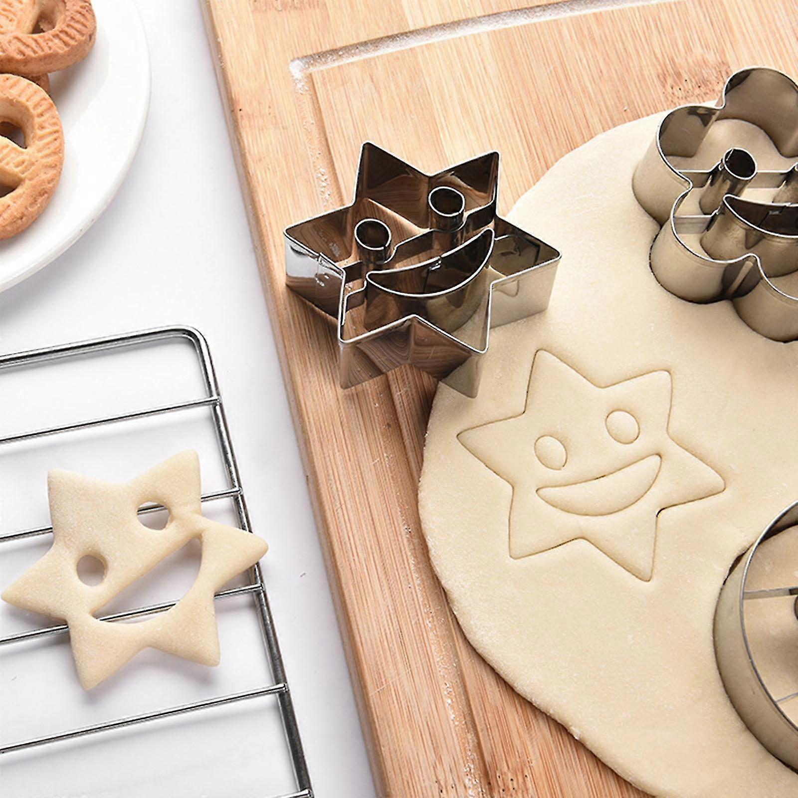 Pastry Tools Cookie Cutter Stainless Steel Shape Of Smiley Theme 4pcs ...
