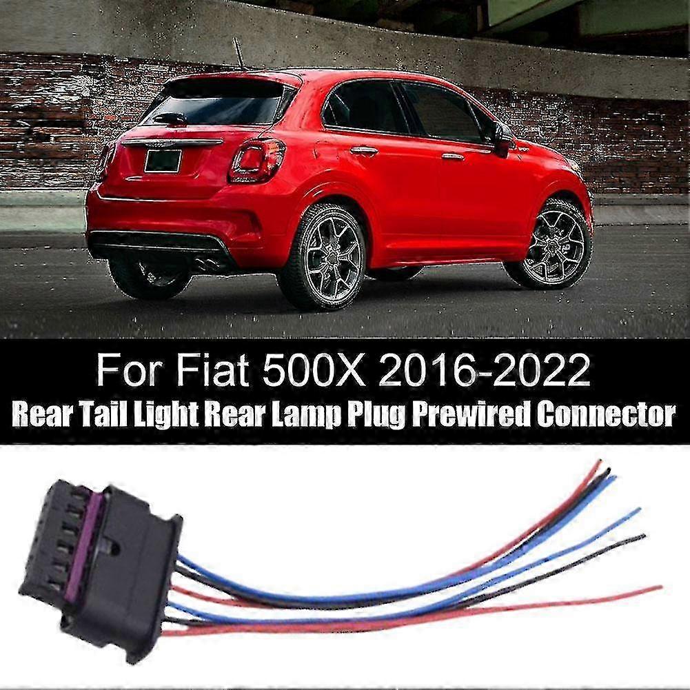6 Pin For Fiat 500X 2016-2022 Rear Tail Light Rear Lamp Plug Prewired ...