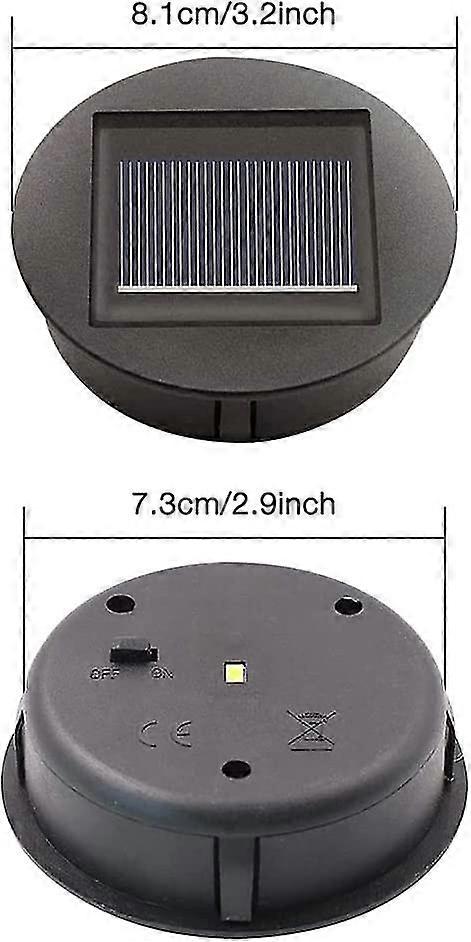 4 Pieces Replacement Solar Lights With Led Bulbs, Solar Top Lights ...