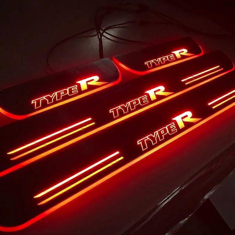 Trim Pedal LED 12V Voiture Lumière Seuil De Porte Seuil Scuff Plate ...
