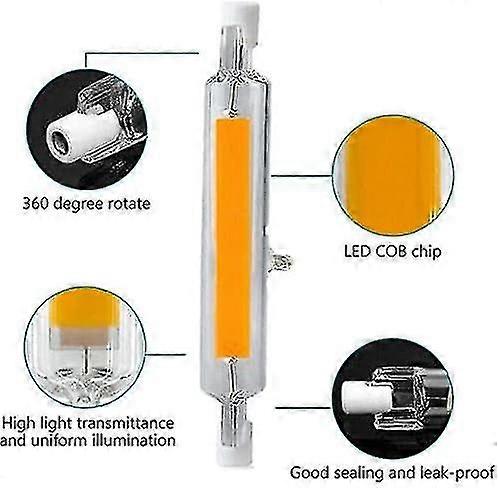 R7s Bulb 118mm Led 20w Dimmable Cool White 4000k Double Ended J Type ...