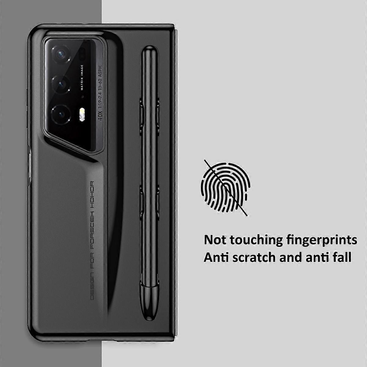 For Honor Magic V2 RSR Porsche Design Case Tempered Glass Film Hard PC Phone Cover with Pen Slot ...