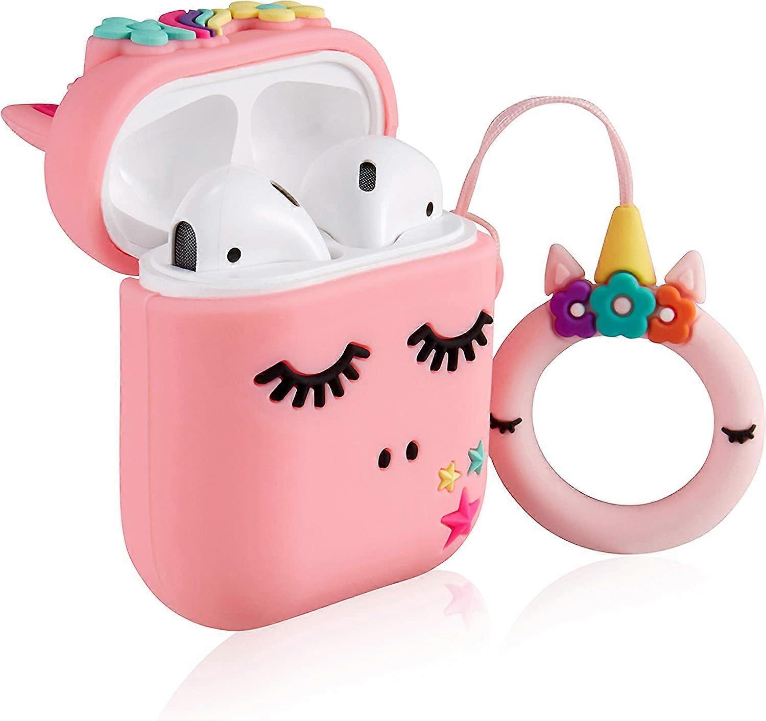 KATEA Flower Unicorn for Airpod 1/2 Case, Cartoon Cute Fashion Silicone ...
