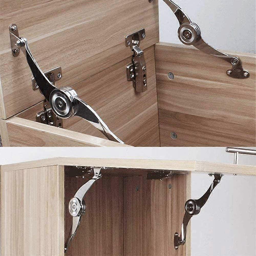 2 Pieces Folding Lid Support Hinges, Furniture Lift Up Flap Stay ...