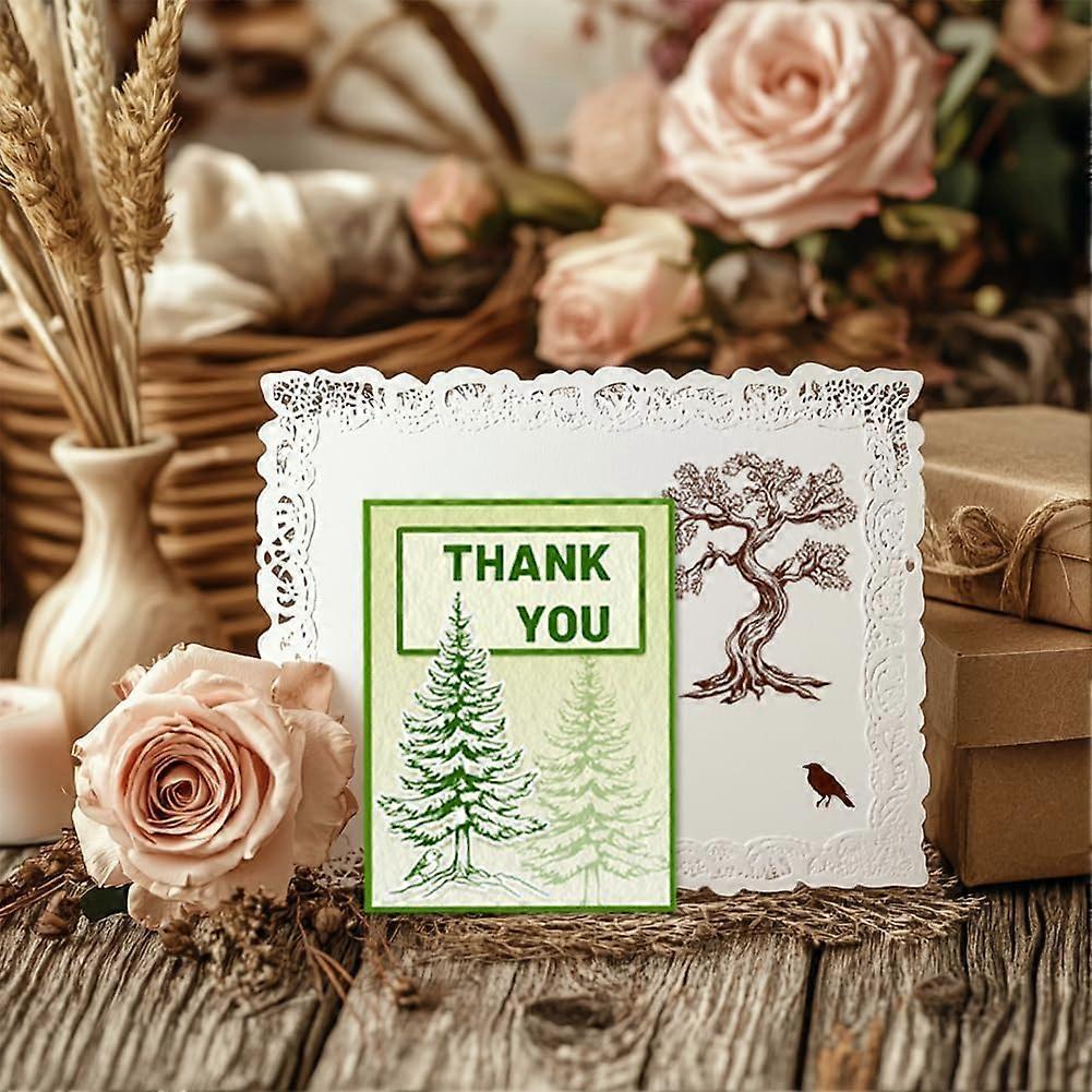 Realistic Tree Clear Stamps Pine Tree Silicone Stamps for Crafting Tree ...