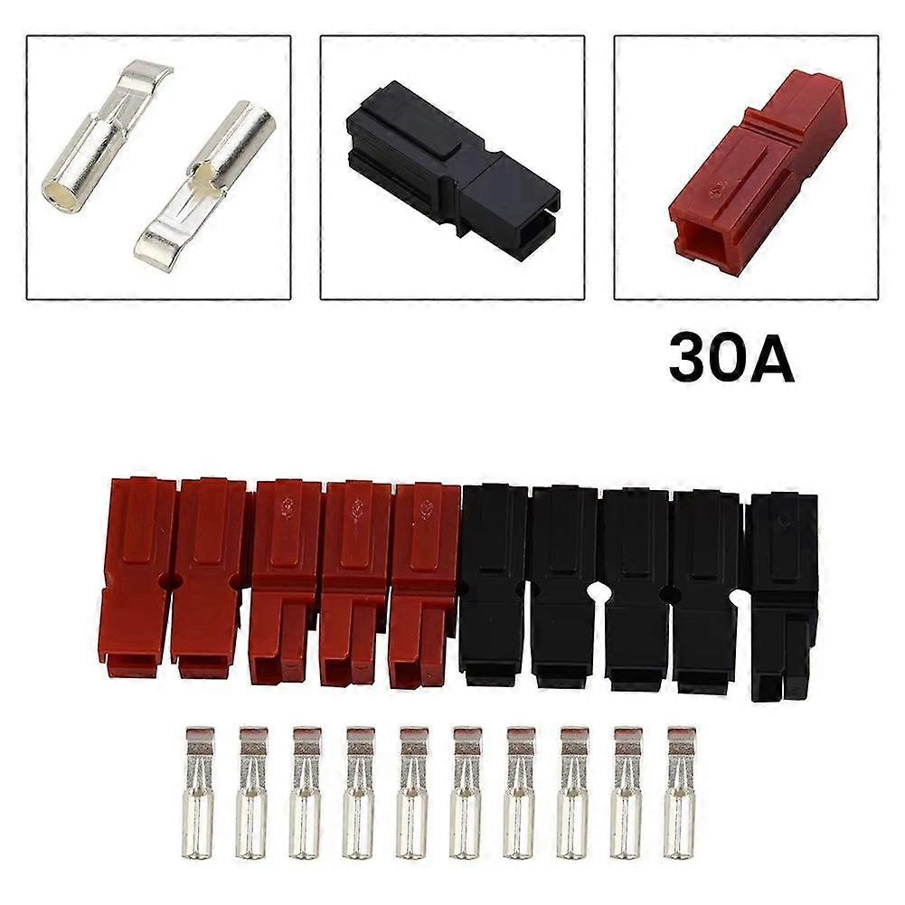 30AMP Plug 600V for Anderson Style Connector Rubber Black PVC Dust ...