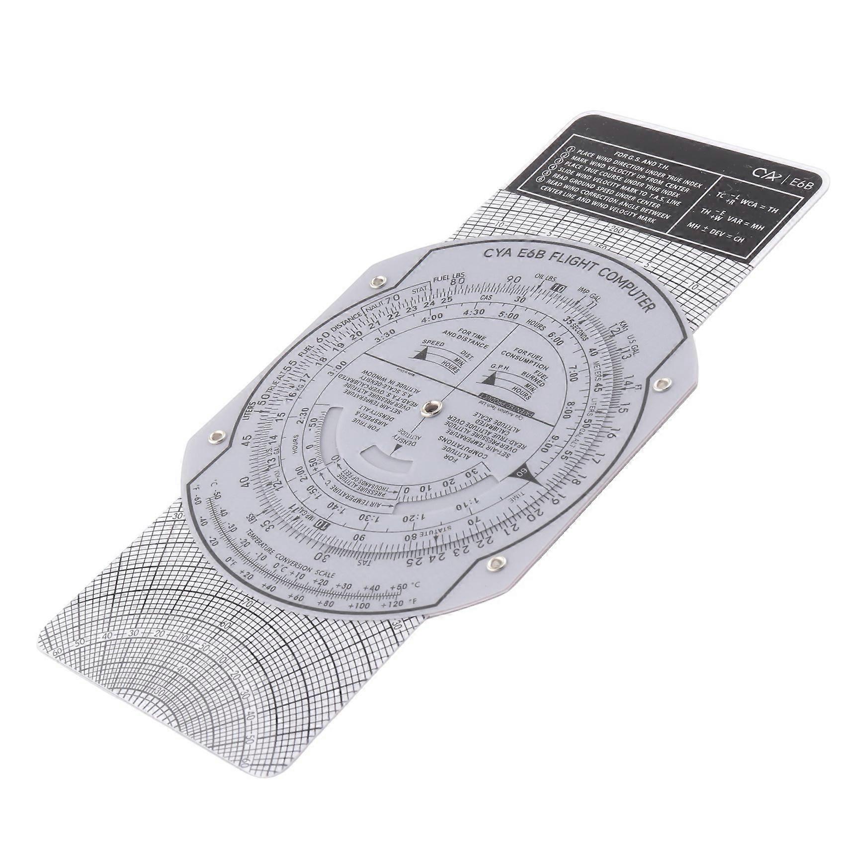 E6B Plastic Flight Computer, Patented Aviation Pilot Flight Computer ...