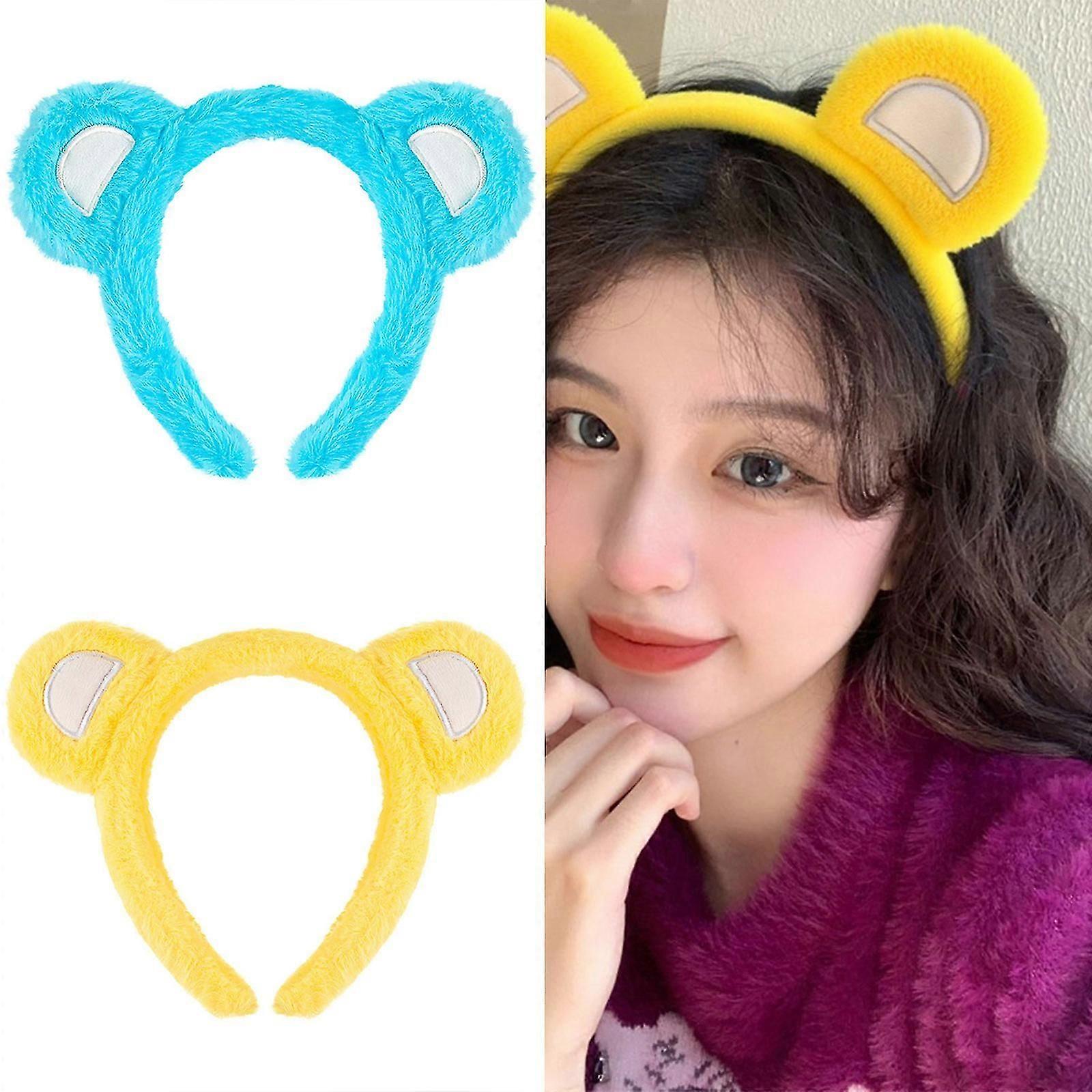 Bear Ear Headbands With Resin Base Comfortable Stretchy Design For ...