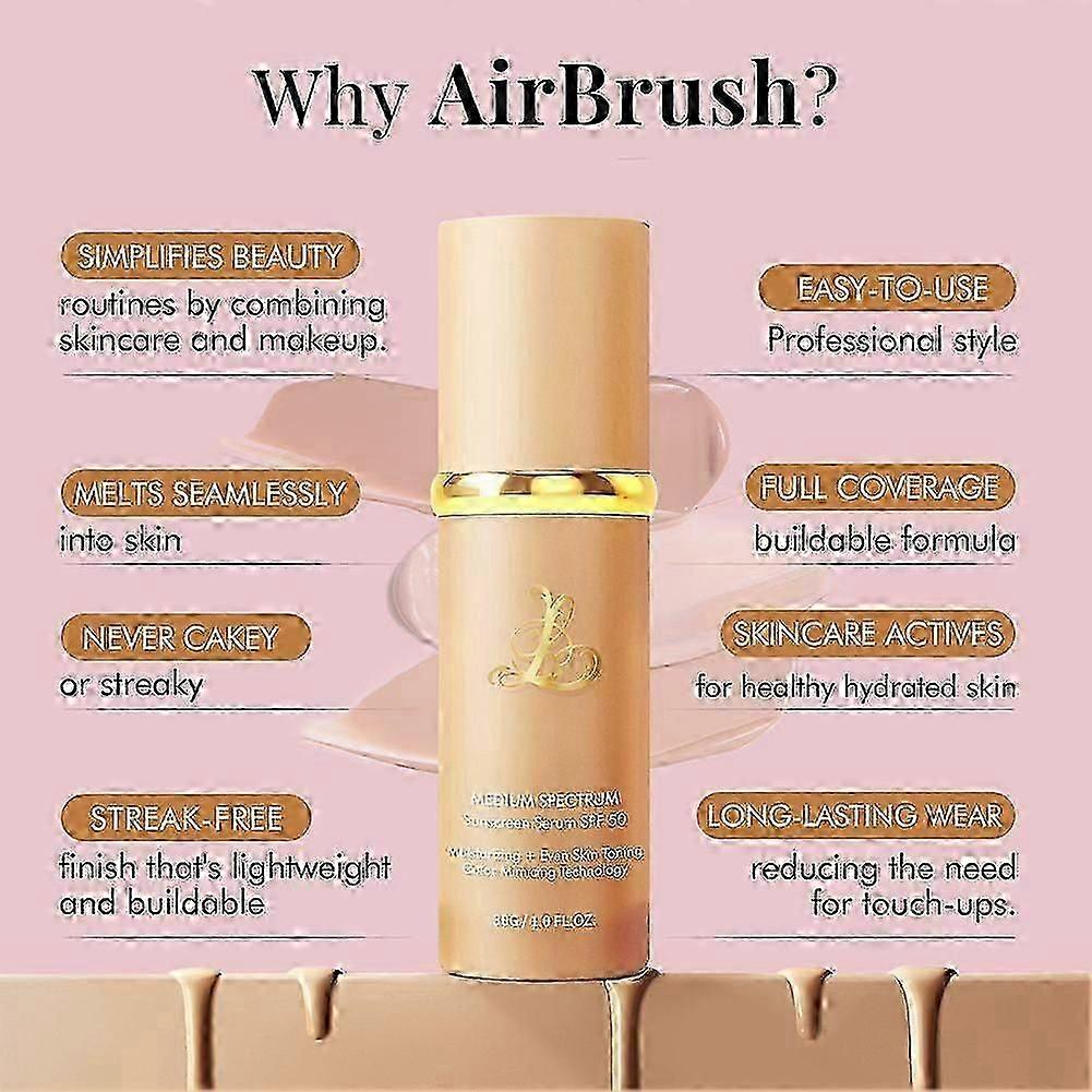 4-in-1 color changing foundation with spf 50+, medium spectrum, full ...