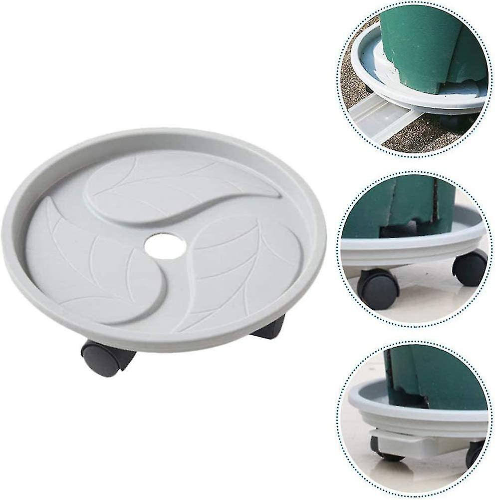 Round Movable Plant Caddy Planter, With Movable Casters, Movable ...