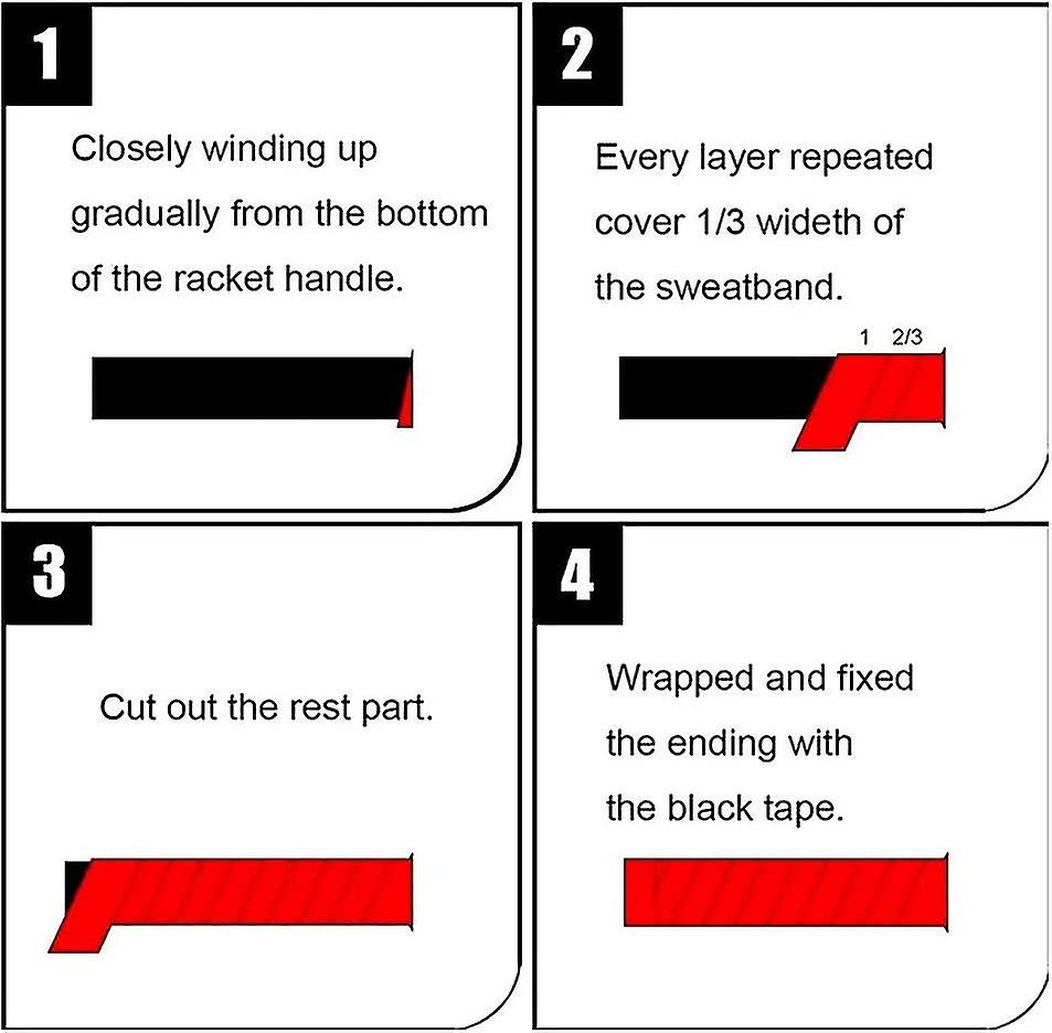 Grip Tape Tennis Racket Tape, Grip Tape Badminton Non-slip, Absorbent ...