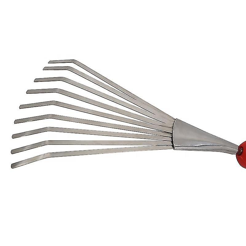Hand Rakes Stainless Steel Beech Handle Soil Tille Garden Shrub Rake ...