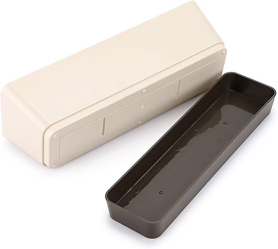 Rectangular Planter Box with Labels, 12" Rectangular Plastic Flower Pot ...