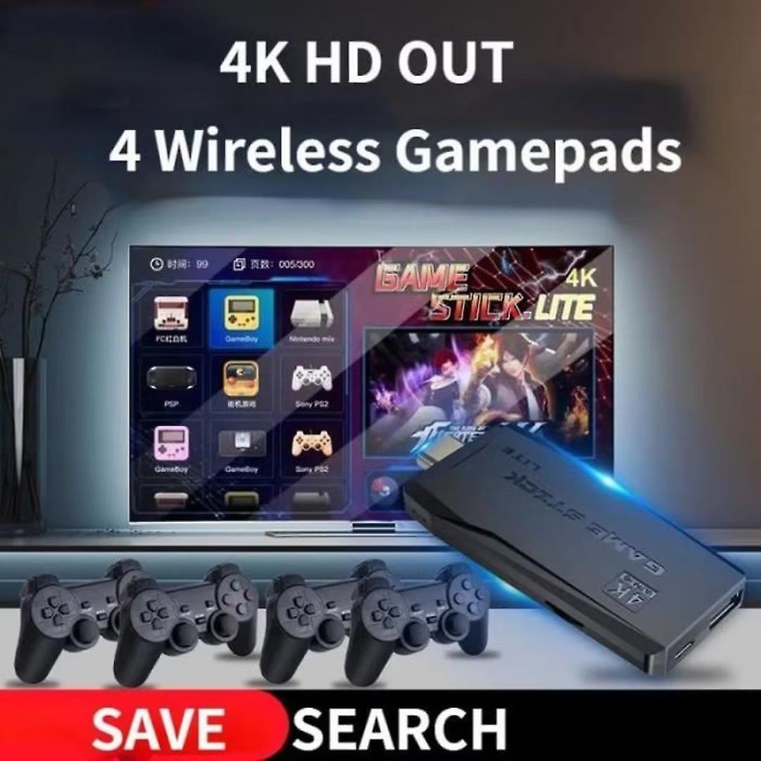 64g Hd 4k Portable Video Game Console With 2 2.4g Wireless Controllers ...