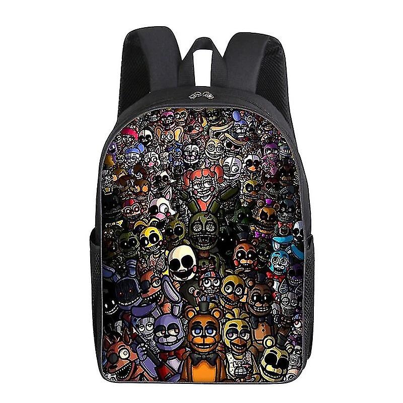 Five Night At Freddy School Backpack 3d Print Fnaf School Bag Cartoon ...