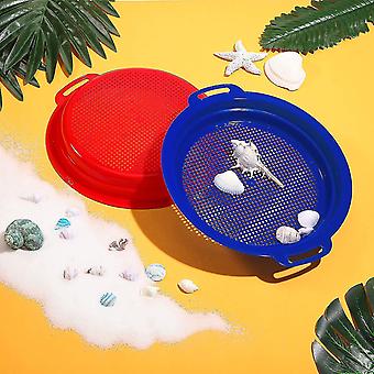 4 Sand Sieves For Beach Sand 24.5 X 22cm Plastic Beach Sand Sieve Pan ...