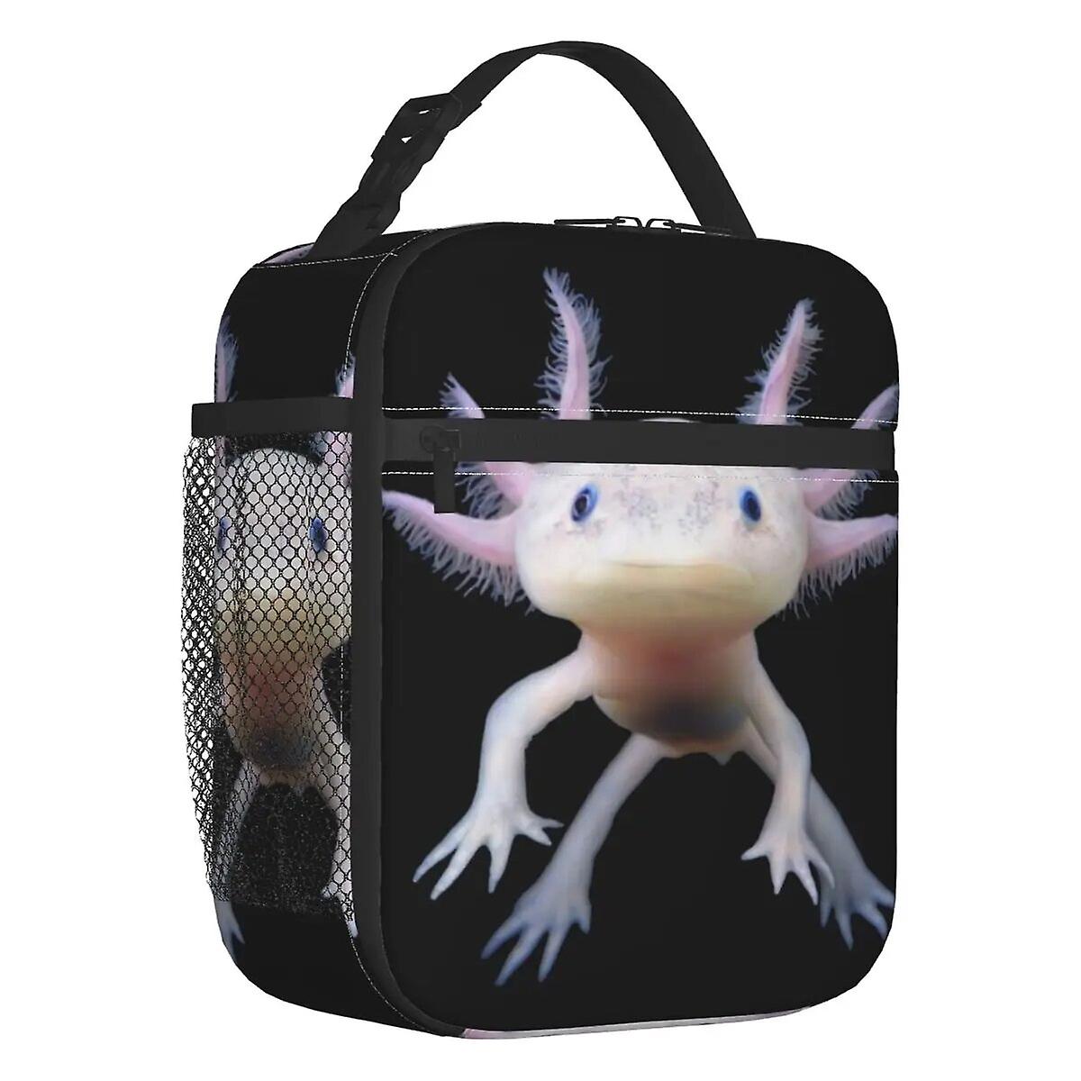 Axolotl Yin Yang Cherry Blossoms Insulated Lunch Bag Portable ...