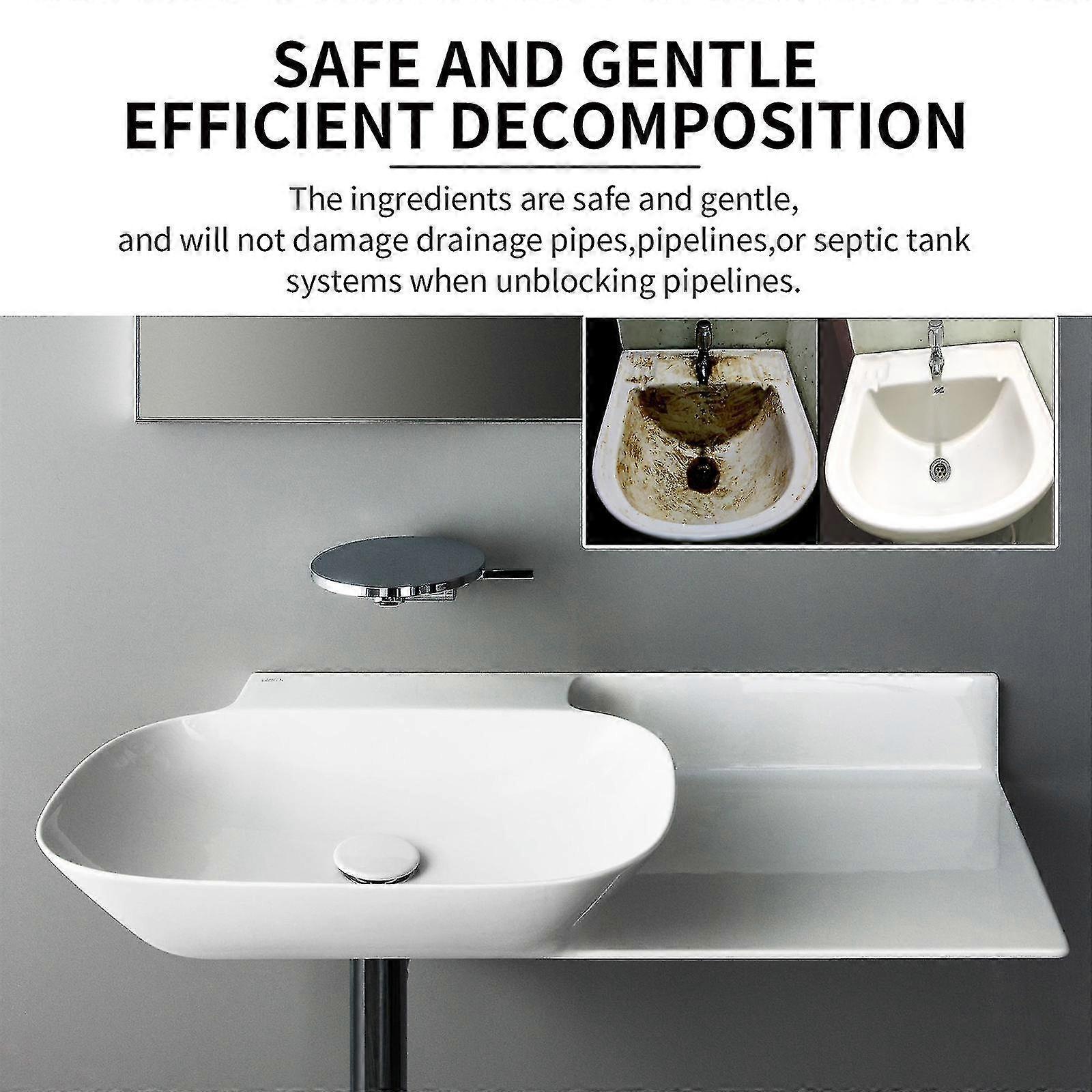 Powerful Drain Blockage & Sink Cleaner Powder, Drain Cleaner Powder ...