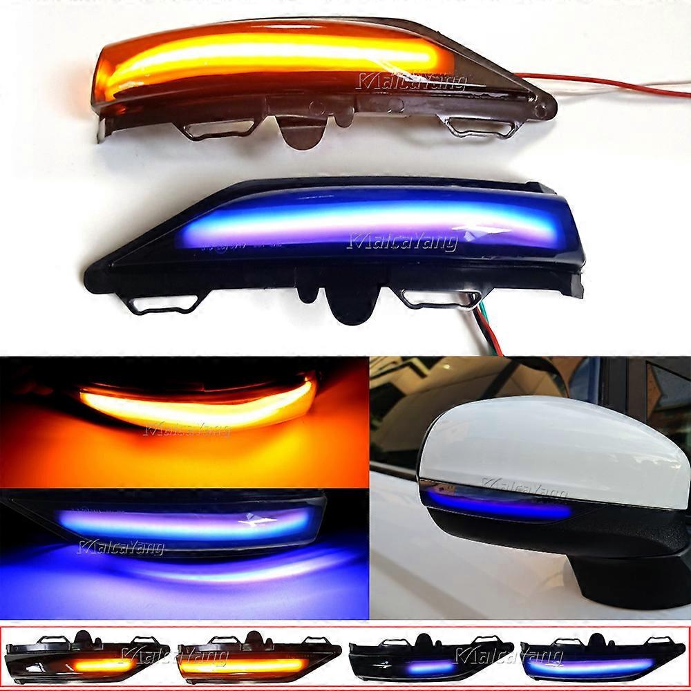 2pcs For Ford Fiesta ST Line MK8 PUMA LED Dynamic Side Rearview Mirror ...