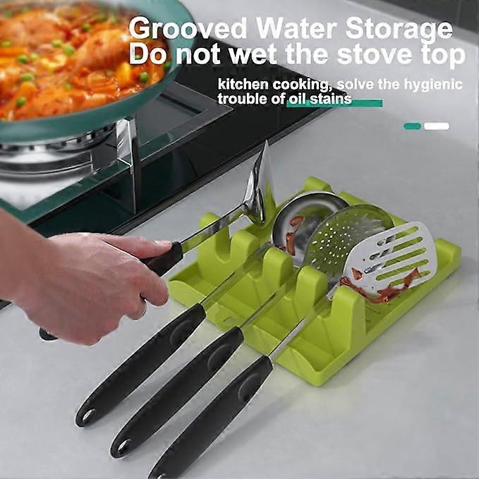 2 Pack Utensil Rest for Stove Top, Spatula/Ladle/Spoon Rest with Drip ...