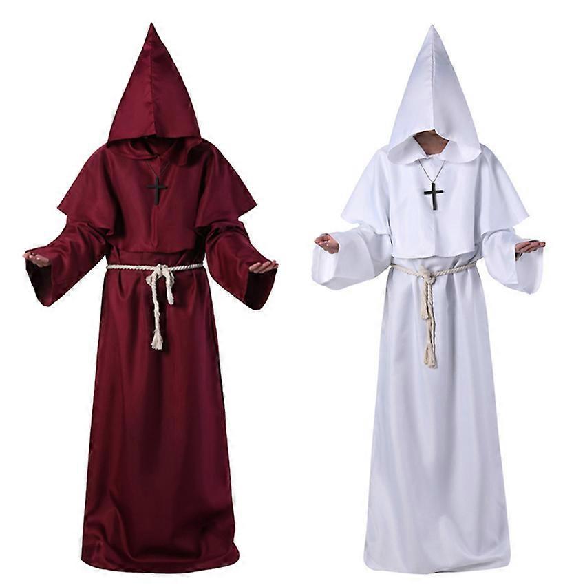 Medieval Monk Friar Robe Plague Doctor Gothic Grim Reaper Halloween ...