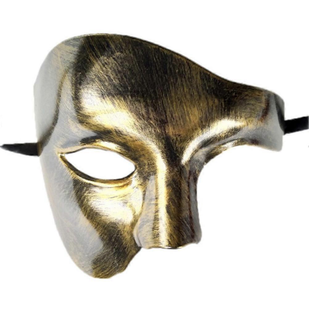 Carnival Half Face Phantom Mask Antique Phantom of the Opera Ball Party ...