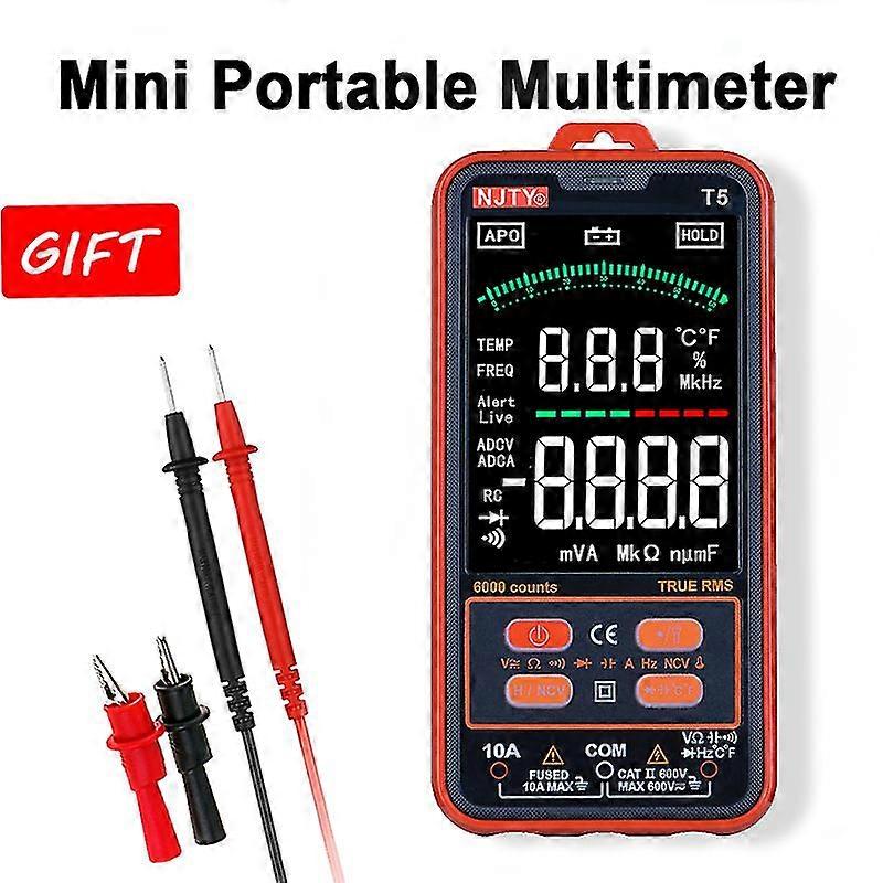 Njty T5 Smart Multimeter Digital Mini Automotive Profesional Tester ...