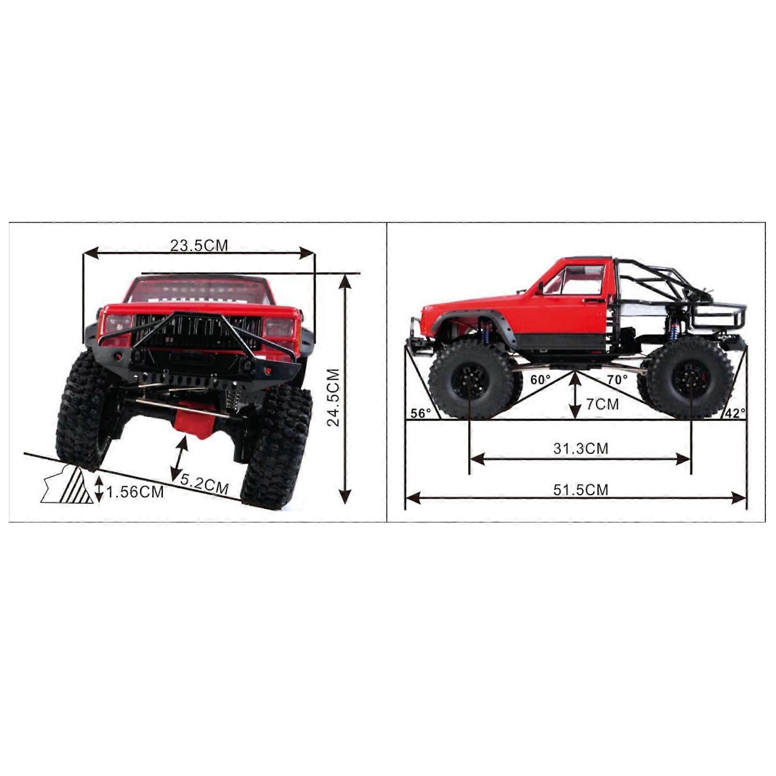 AUSTARHOBBY AX-8509 1-10 RC Crawler CAR With Gyro Climbing Truck Toys ...