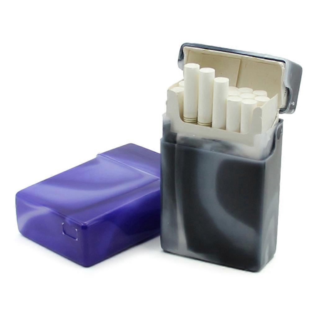 Cigarette Box with Flip Lid Moisture-proof Portable Plastic Cigarette ...