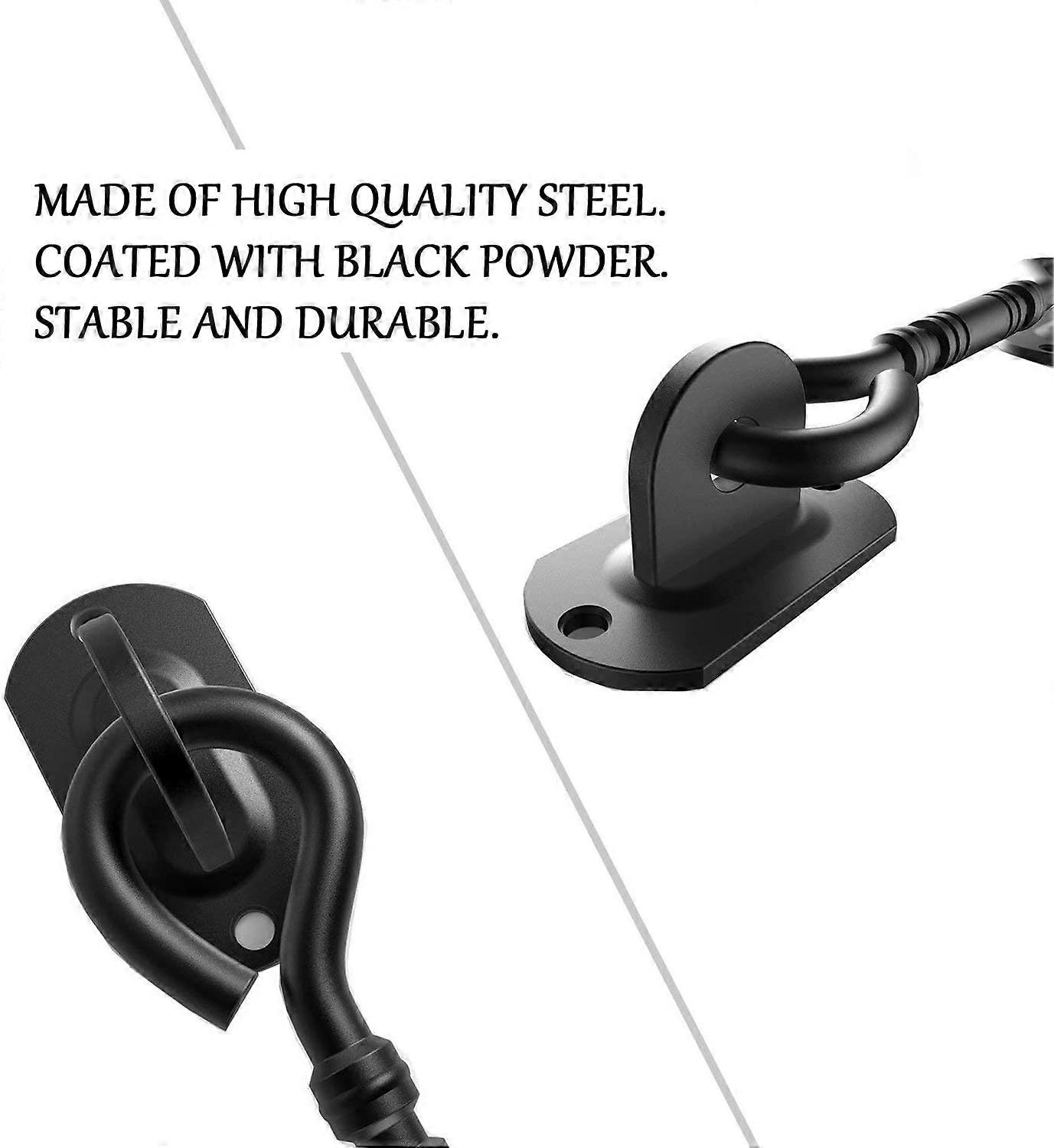 2X Vintage Gate Door Latch Rustic Black Forge Stainless Steel Cabin ...